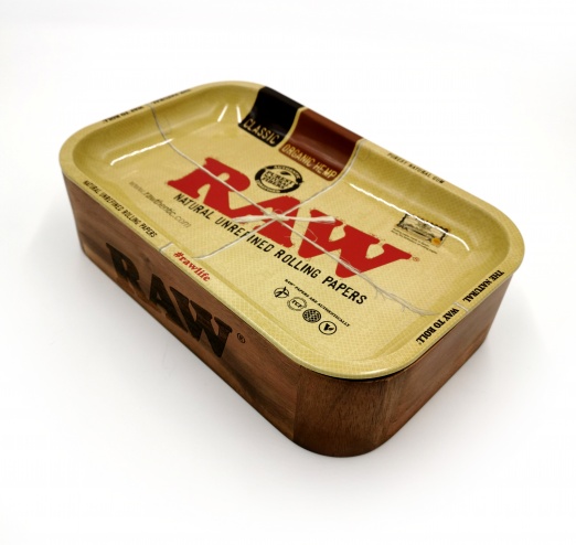 RAW Wooden Cache Box with Tray | S&R Tradelink Ltd